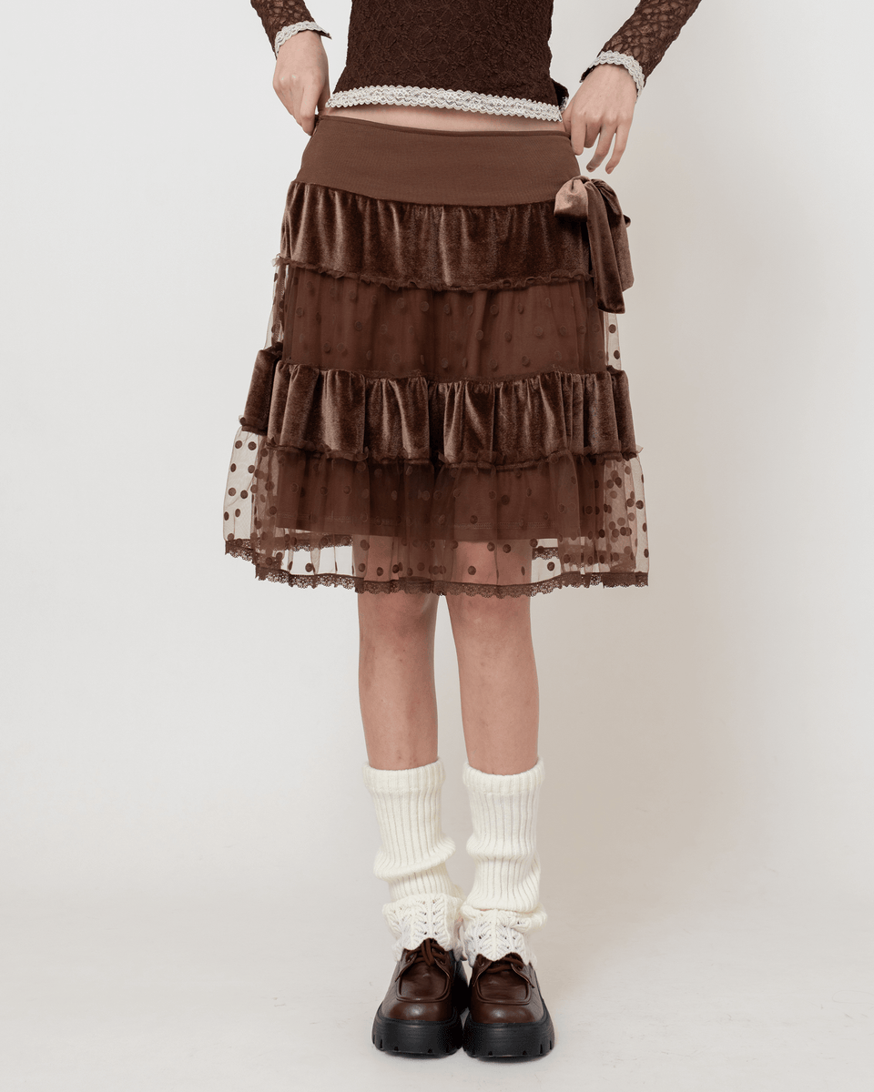 Mocha Midi Skirt– Chérie Lou